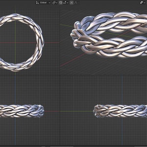 STL 3D Model Jewelry CAD File for 3D Printing/lace Ring / 3D Jewelry ...