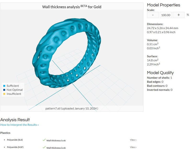 Ring 3D Model Stl File for 3D Printing - Etsy