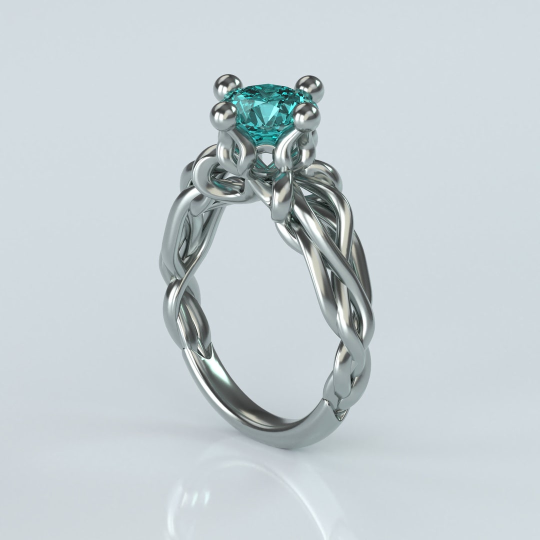 STL 3D Model/ Jewelry CAD File for 3D Printing//princess Ring/3d ...