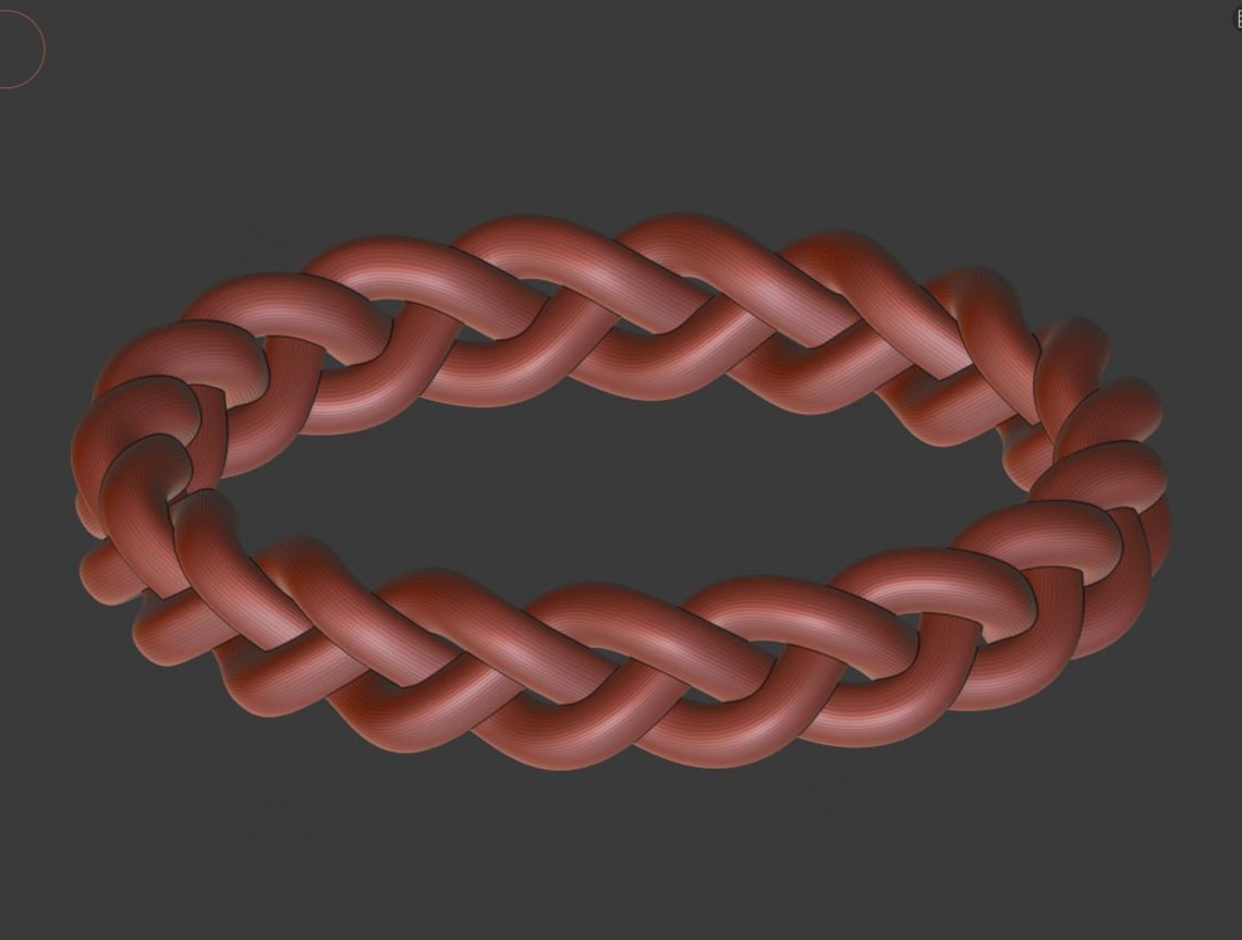 STL 3D Model/ Jewelry CAD File for 3D Printing/cnc/braid Ring//3d ...