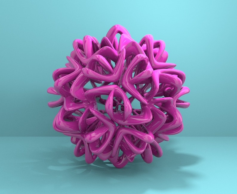 STL 3D Model Sculpture CAD File for 3D Printing/ Fractal Sculpture Art ...