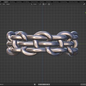 Woven Knot Ring 3D Model: Printable Jewelry Design (STL File) - Etsy