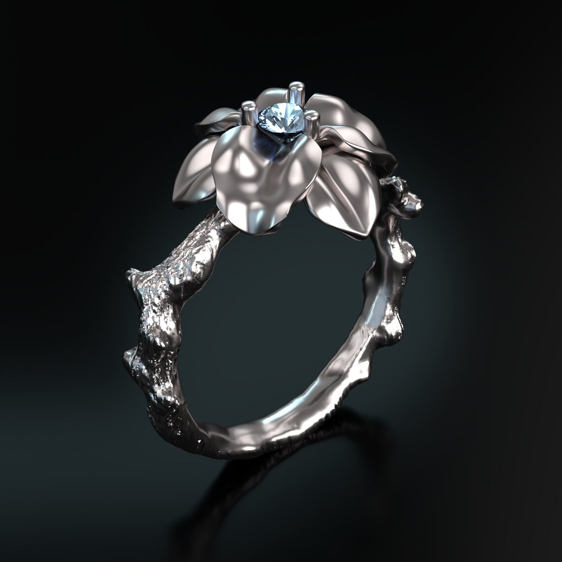 STL 3D Model Jewelry CAD File for 3D Printing/cnc/flower - Etsy Australia