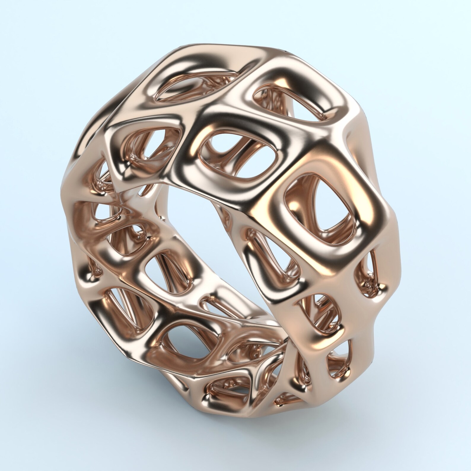 STL 3D Model/ Jewelry CAD File for 3D Printing//voronoi Ring/3d Jewelry ...
