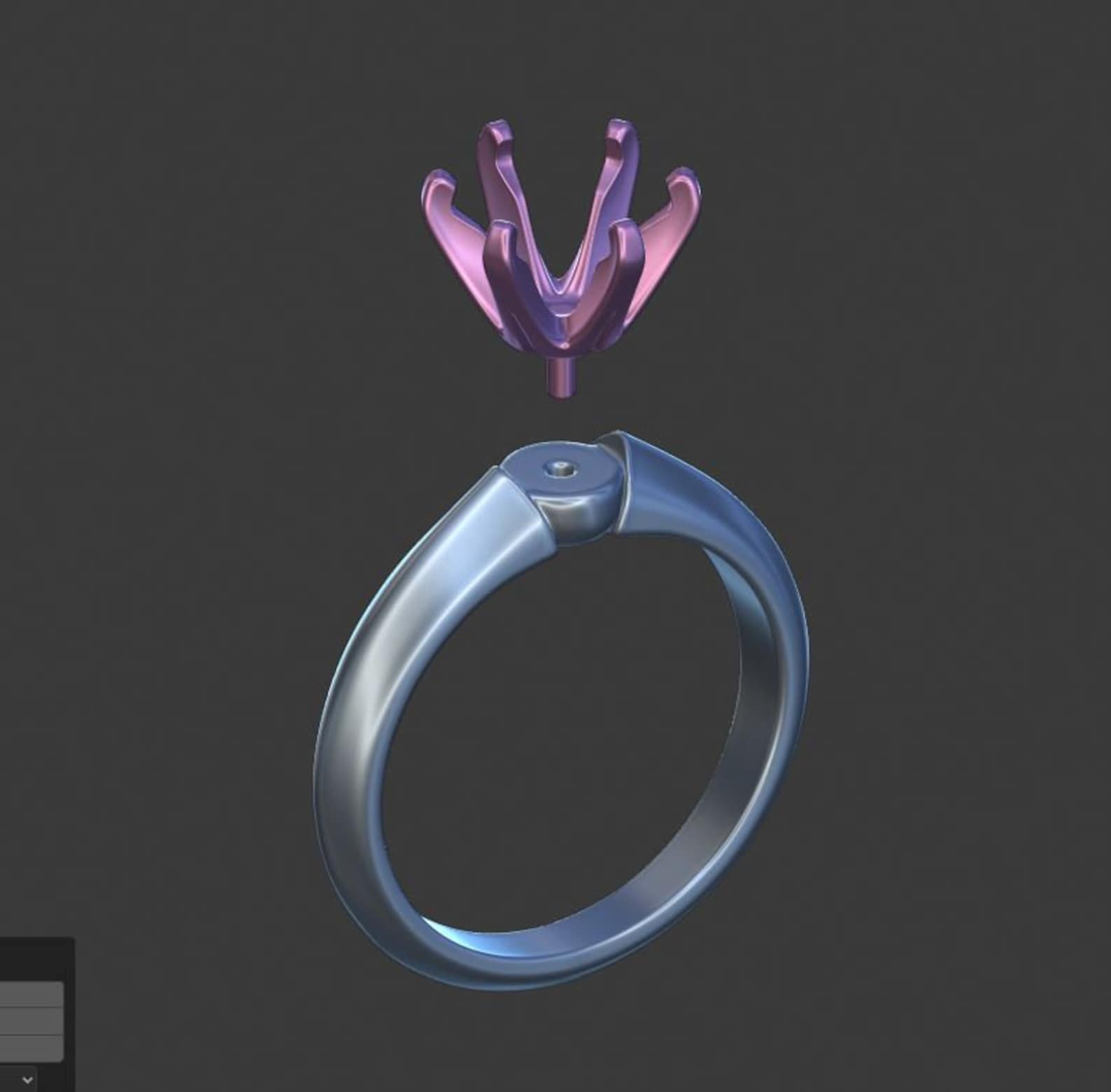 STL 3D Model/ Jewelry CAD File for 3D Printing//classic Diamond Ring/3d ...