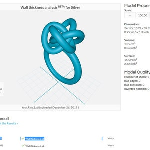 STL 3D Model/ Jewelry CAD File for 3D Printing//perfect Knot Ring/3d ...