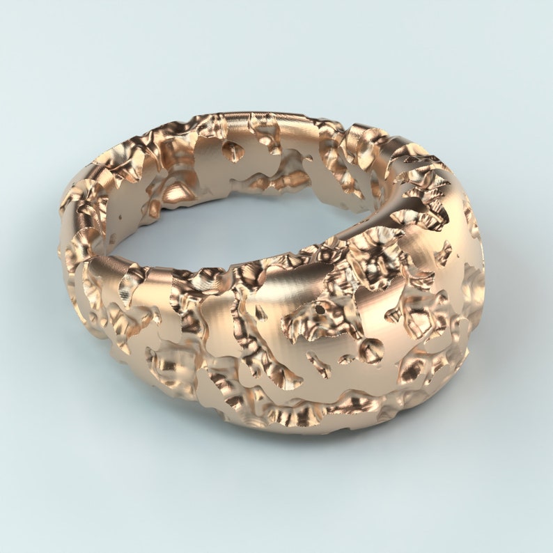Rough Nugget Ring 3D Model: Jewelry CAD File (STL) - Etsy