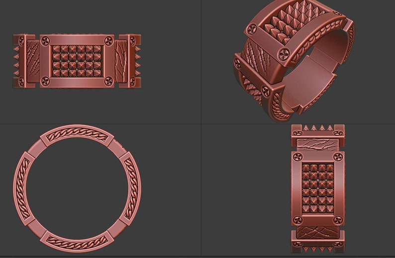 STL 3D Model/ Jewelry CAD File for 3D Printing/cnc/thorns Ring//3d ...