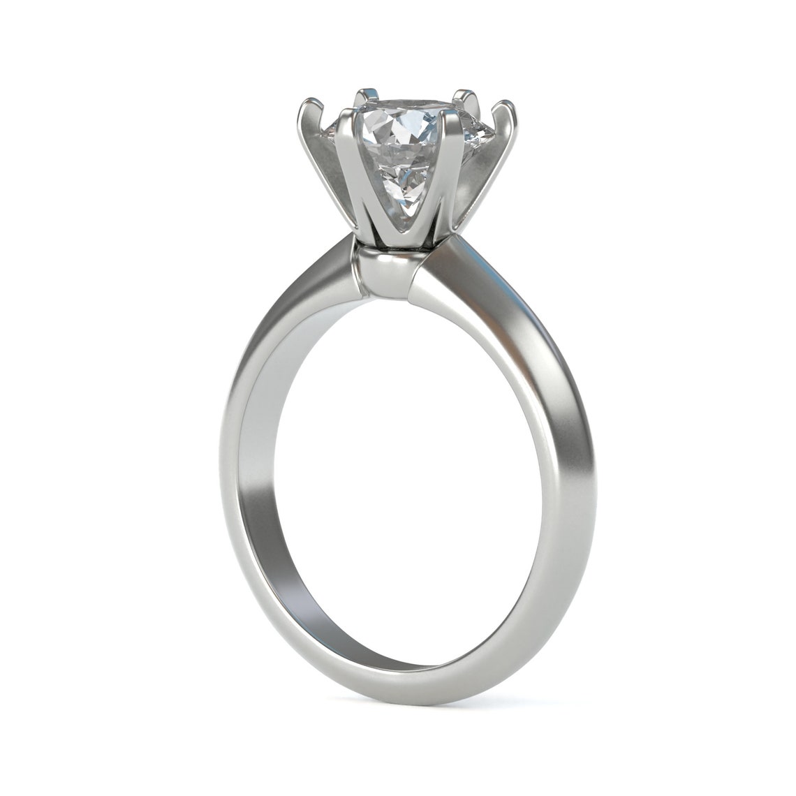 STL 3D Model/ Jewelry CAD File for 3D Printing//classic Diamond Ring/3d ...