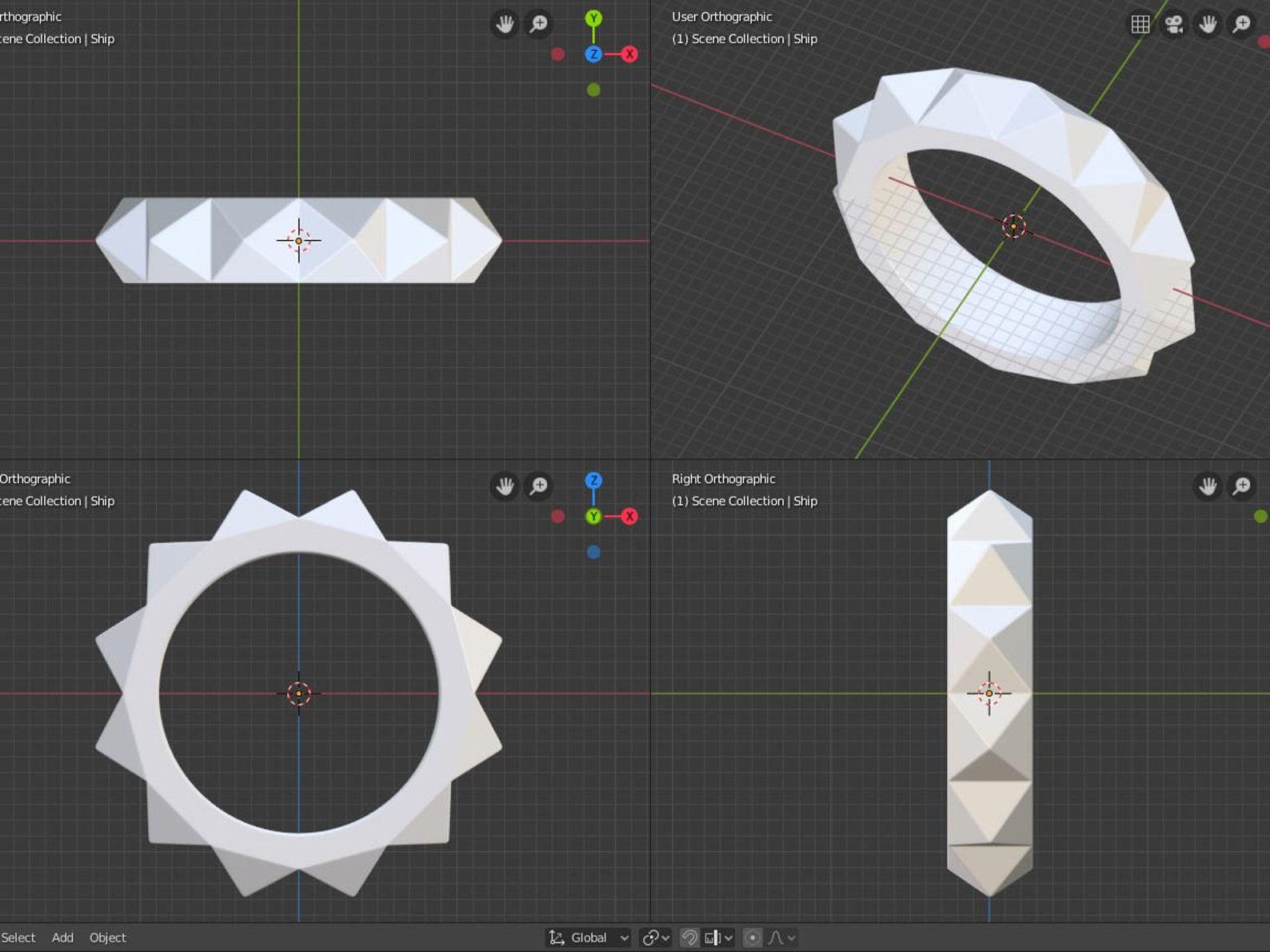 STL 3D Model/ Jewelry CAD File for 3D Printing// Ring/3d Jewelry File ...
