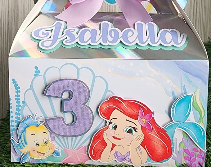 Mermaid Inspired Favor Boxes, Mermaid Treat Boxes, Ariel Party - Etsy