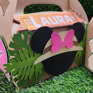 Mickey Mouse Safari Favor Box / Minnie Mouse Safari Box - Etsy