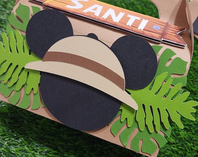 Mickey Mouse Safari Favor Box / Minnie Mouse Safari Box - Etsy