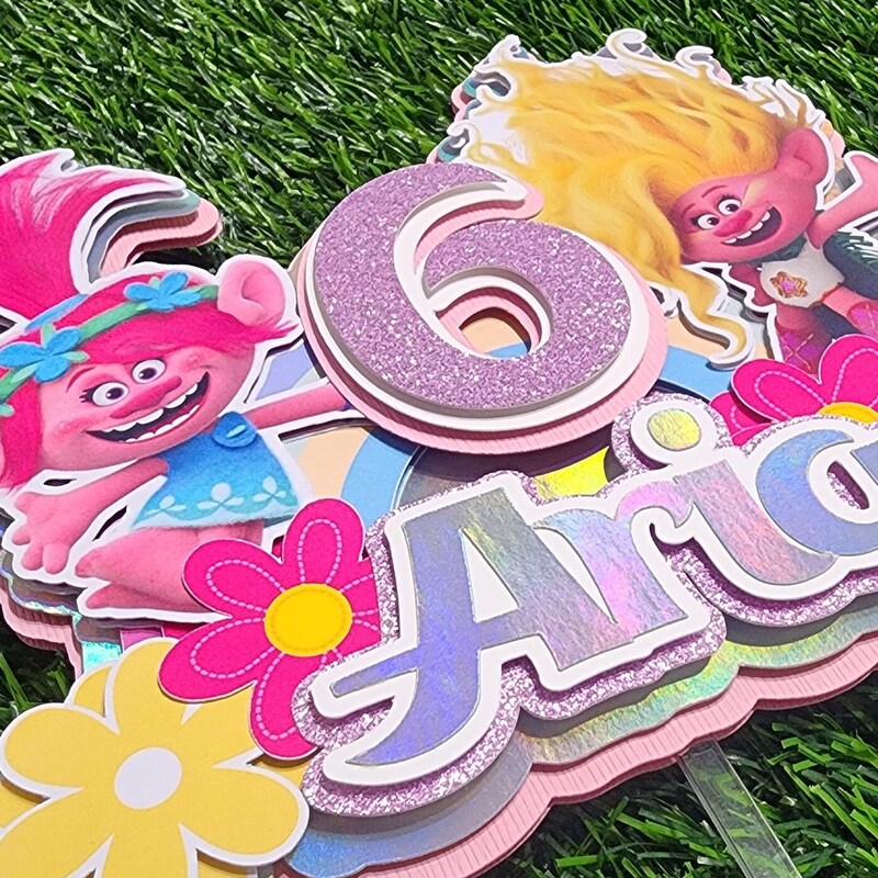 Trolls Cake Toppers - Etsy