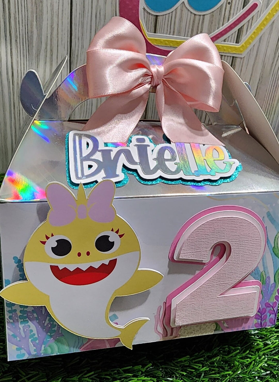 Baby Shark Inspired Favor Boxes, Shark Treat Boxes, Baby Shark ...