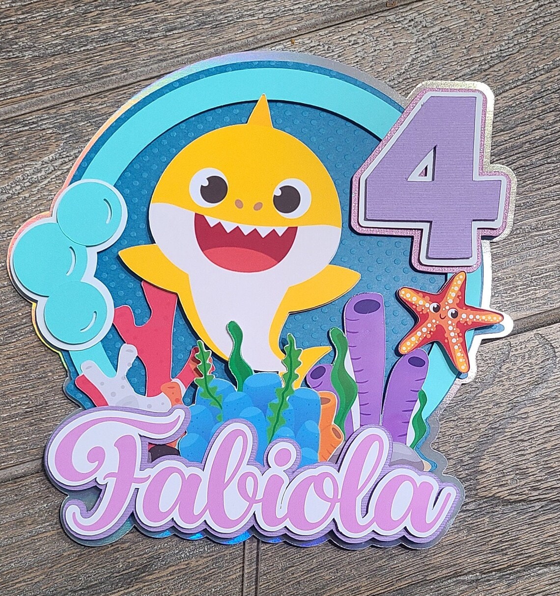 Baby Shark Cake Topper - Etsy