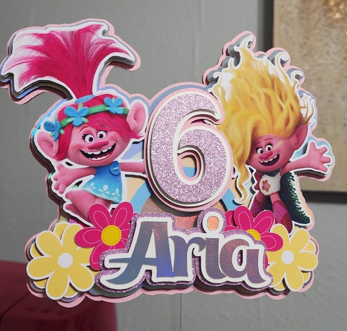 Troll Cake Topper. Trolls Party Decor. Troll Cake Decoration - Etsy