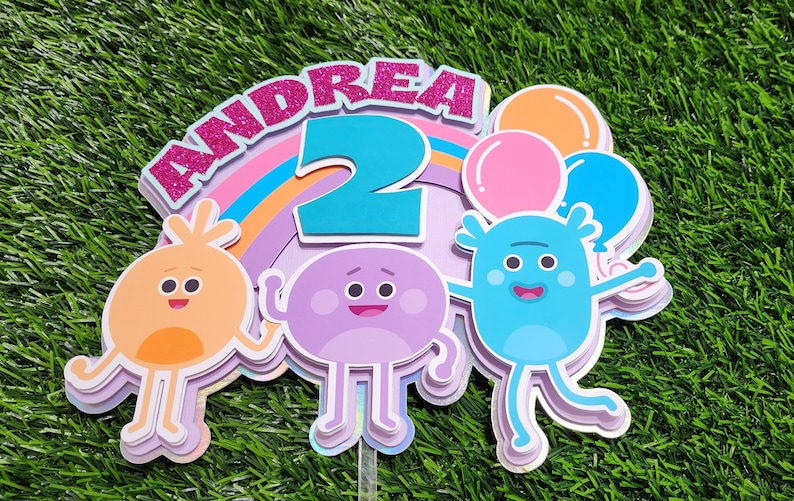 Bumble Nums Cake Topper / Super Simple Theme - Etsy