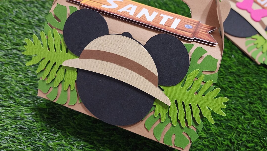 Mickey Mouse Safari Favor Box / Minnie Mouse Safari Box - Etsy