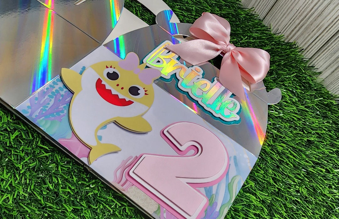 Baby Shark Inspired Favor Boxes, Shark Treat Boxes, Baby Shark ...