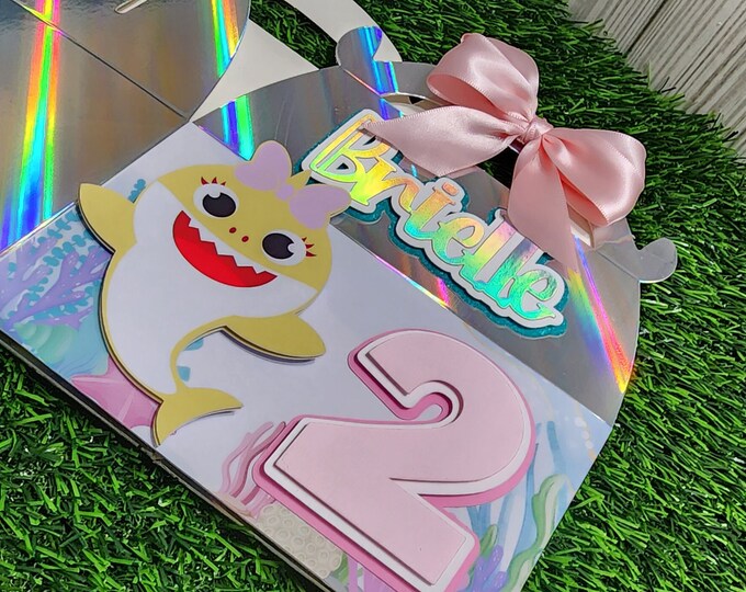 Baby Shark Inspired Favor Boxes, Shark Treat Boxes, Baby Shark ...