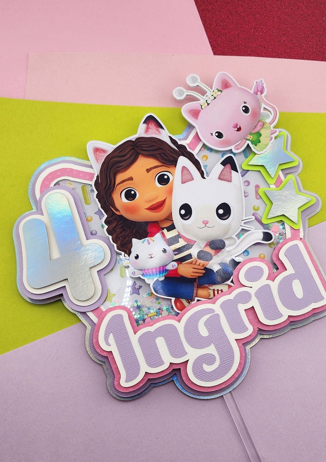 Gabby Dollhouse Inspired Cake Topper - Etsy