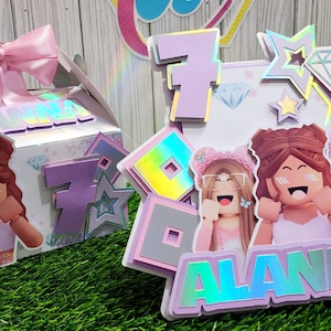 Roblox Girl Cake Topper, Roblox Cake Topper, Girl Roblox Cake Topper - Etsy