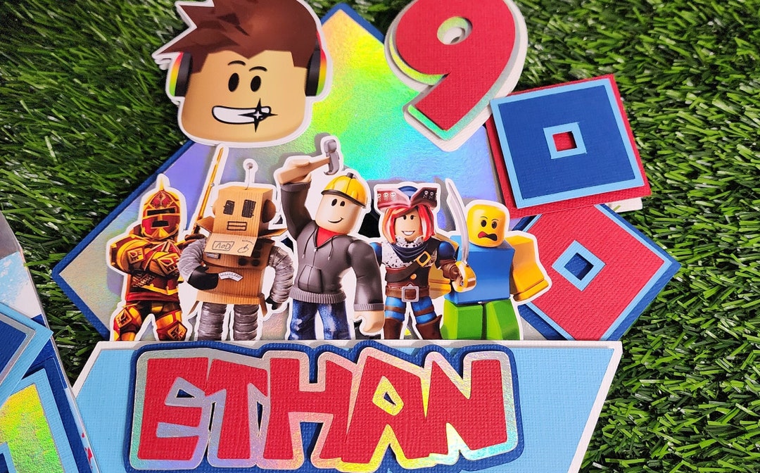 Roblox Cake Topper, Roblox Cake Topper, Boy Roblox Cake Topper - Etsy