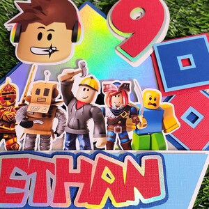 Roblox Cake Topper, Roblox Cake Topper, Boy Roblox Cake Topper - Etsy