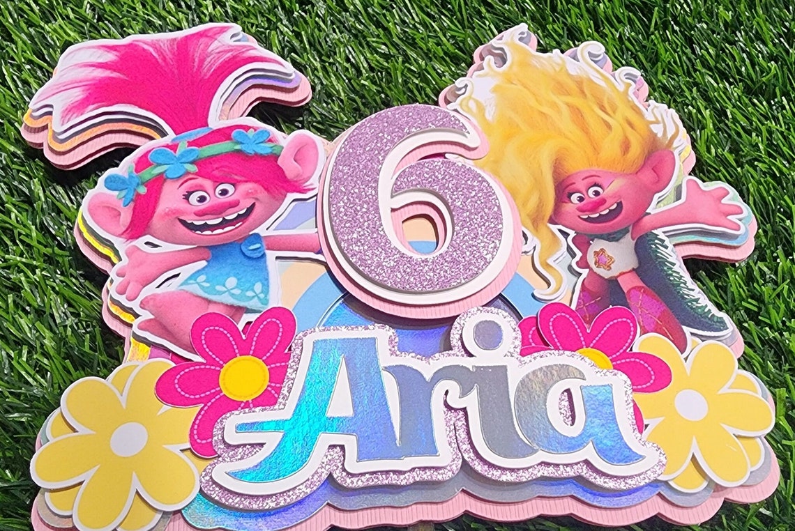 Troll Cake Topper. Trolls Party Decor. Troll Cake Decoration - Etsy