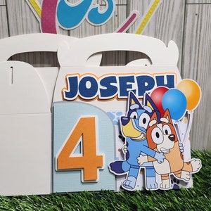 Inspired Bluey Favor Boxes, Kids Birthday Party, Party Favors - Etsy