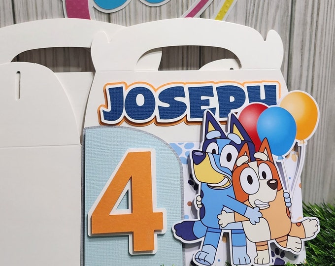 Inspired Bluey Favor Boxes, Kids Birthday Party, Party Favors - Etsy