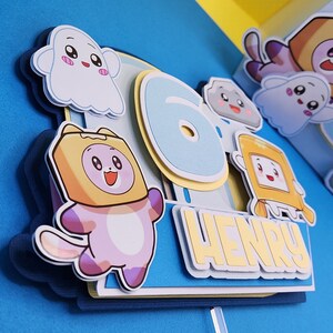 Inspired Lanky Box Cake Topper, Kids Cake Topper, Cake Toppers - Etsy