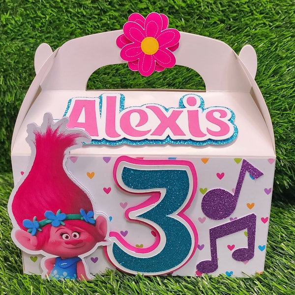 Troll Birthday Party Favor Boxes - Etsy
