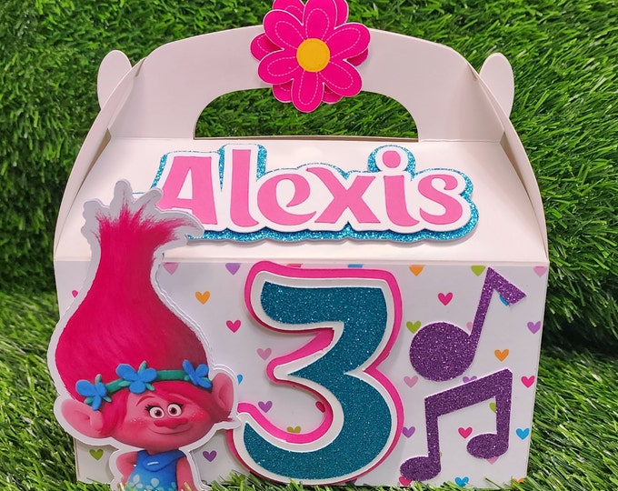 Trolls Please Box. Trolls Inspired Party Favor. Troll Birthday. Trolls ...