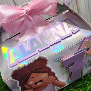 Roblox Girl Favor Box Roblox Favor Box, Girl Roblox Candy Box - Etsy