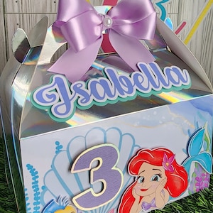 Mermaid Inspired Favor Boxes, Mermaid Treat Boxes, Ariel Party - Etsy