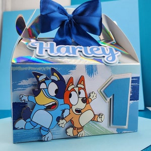 Inspired Bluey Favor Boxes, Kids Birthday Party, Party Favors - Etsy