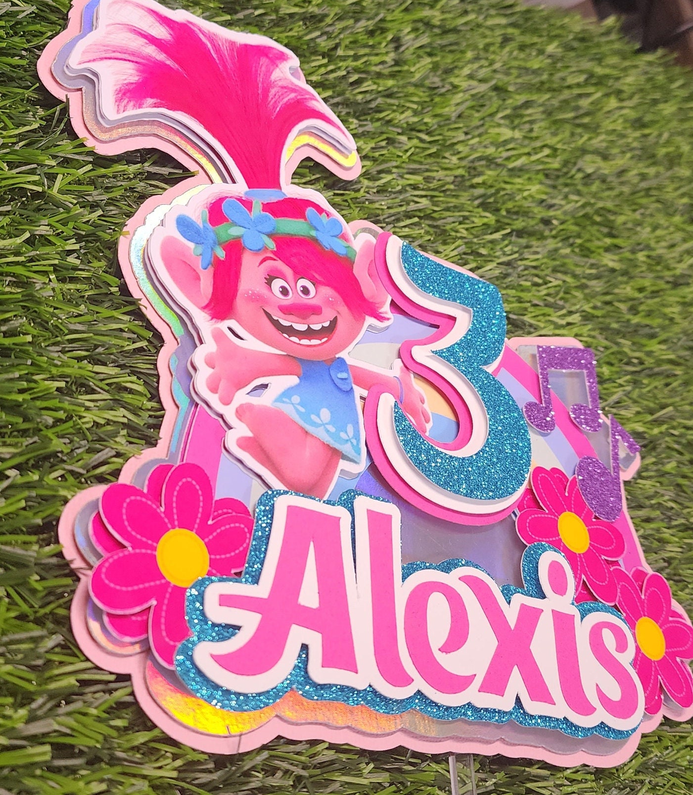 Troll Cake Topper. Trolls Party Decor. Trolls Cake Decor - Etsy