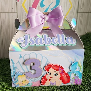 Mermaid Inspired Favor Boxes, Mermaid Treat Boxes, Ariel Party - Etsy