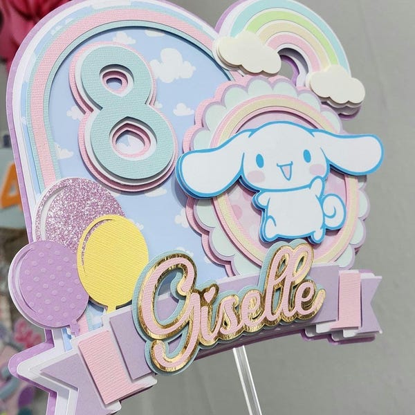 Cinnamon Roll Cake Topper - Etsy