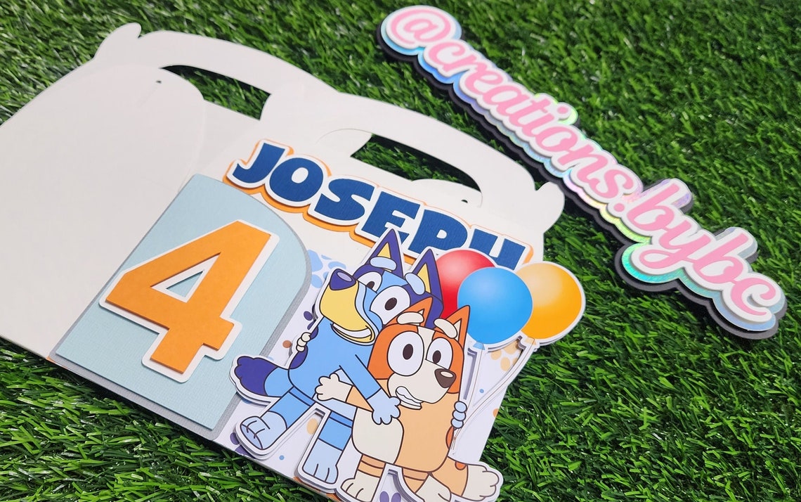 Inspired Bluey Favor Boxes, Kids Birthday Party, Party Favors - Etsy