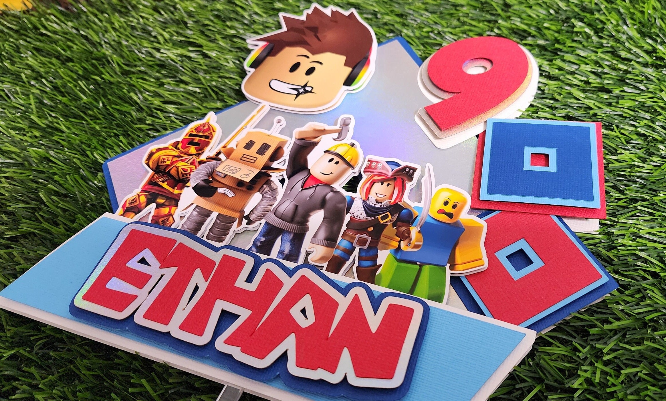 Roblox Cake Topper, Roblox Cake Topper, Boy Roblox Cake Topper - Etsy