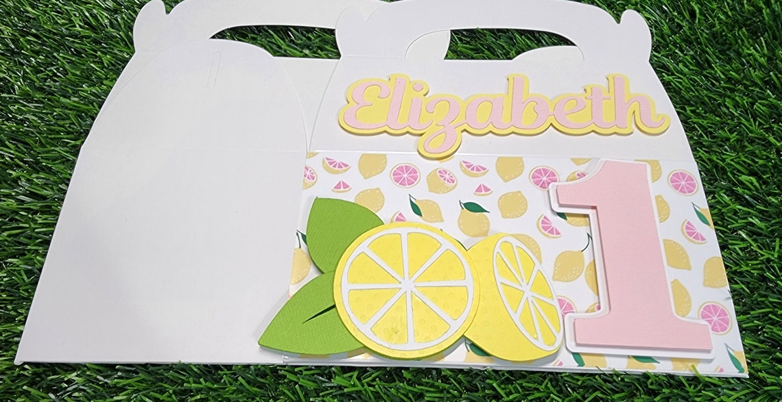 Pink Lemonade Favor Box/lemon Favor Box/pink Lemon Party Decor - Etsy