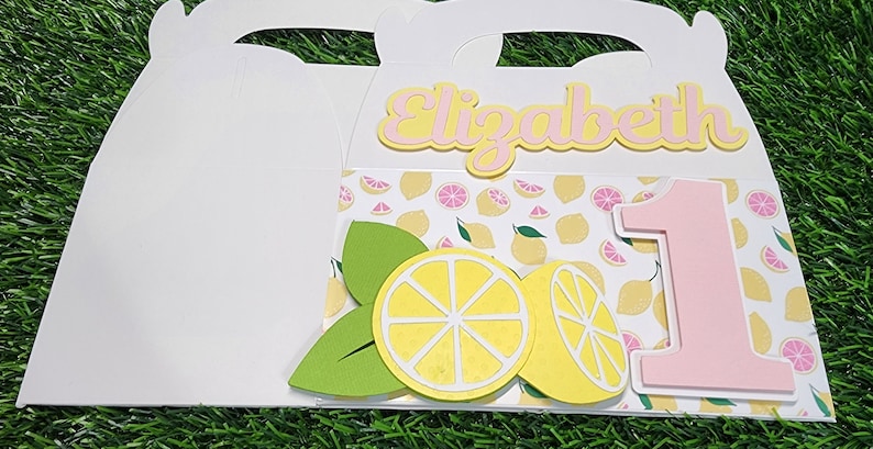 Pink Lemonade Favor Box/lemon Favor Box/pink Lemon Party Decor - Etsy