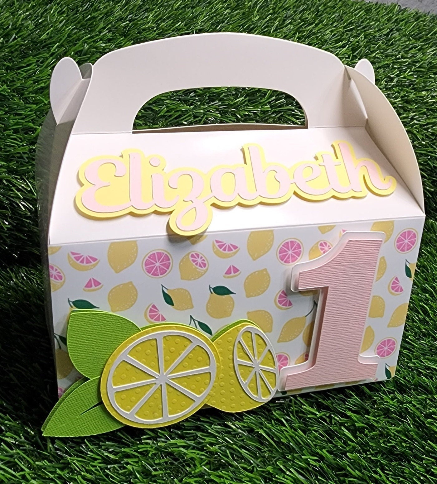 Pink Lemonade Favor Box/lemon Favor Box/pink Lemon Party Decor - Etsy