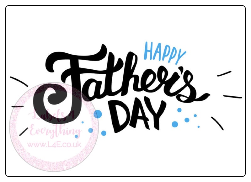 Happy Fathers Day Large Rectangle Stickers Letterbox Party Bag - Etsy UK