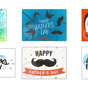 Happy Fathers Day Large Rectangle Stickers Letterbox Party Bag Sweet ...