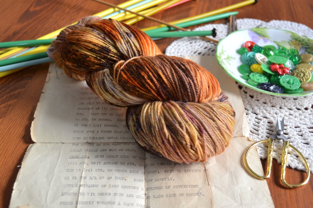 Tortoiseshell , 75/25 Merino Nylon Sock Shawl Yarn, Hand Dyed ...