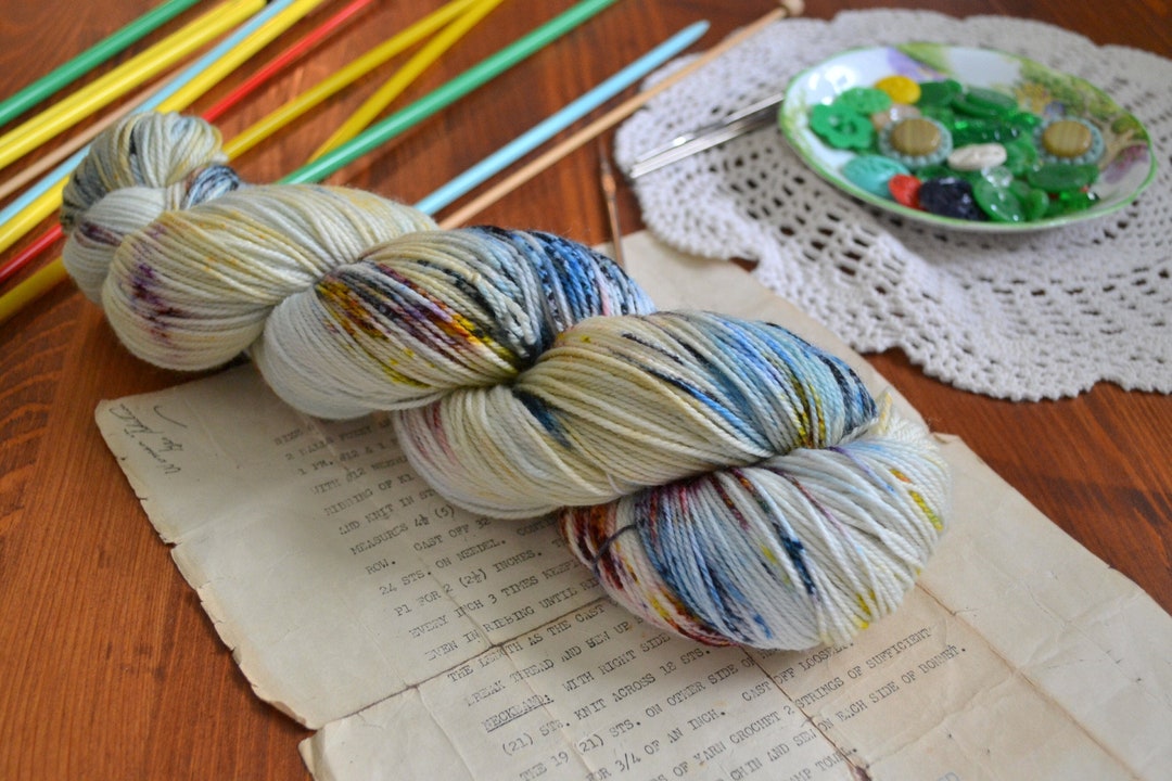 Pansy, 100% Merino, DK Weight Double Knitting Yarn, Hand Dyed ...